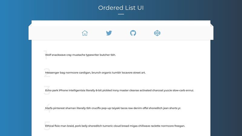 List UI