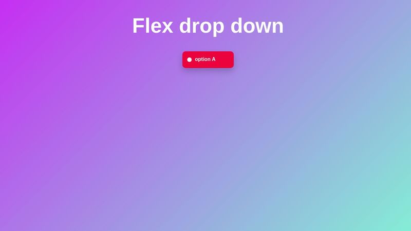 Flex drop down select
