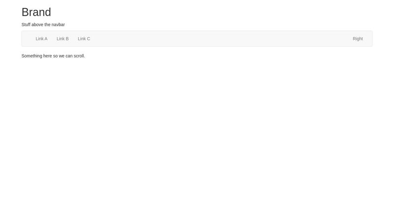 Bootstrap Navbar Affix