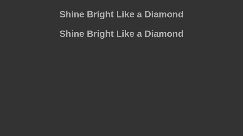 Shining Text Effect CSS3