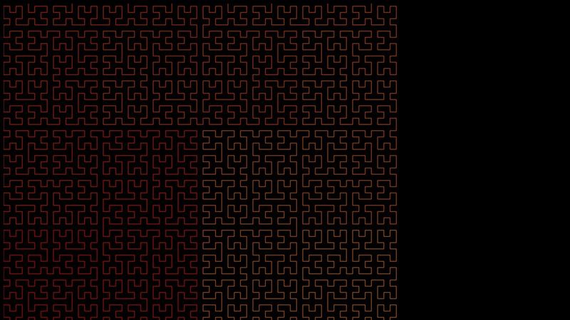 Hilbert Curve - Recursive Version