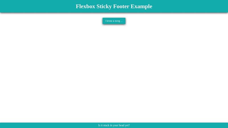 Flexbox Sticky Footer Example