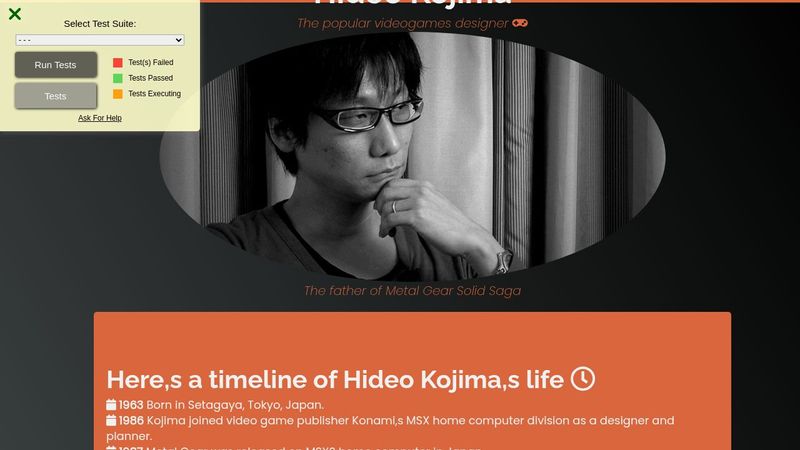 Responsive Web Design Projects - Build a Tribute Page