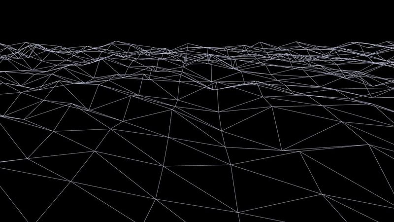 Three.js - plane wireframe (perlin noise)
