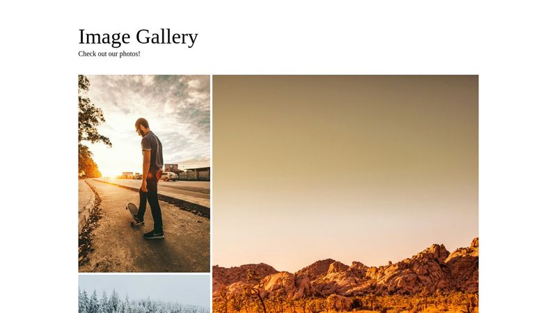 css grid image gallery with random layout