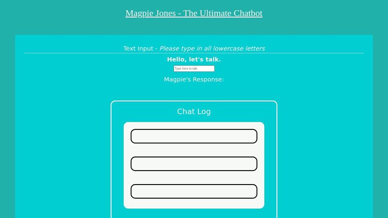 Magpie Chatbot