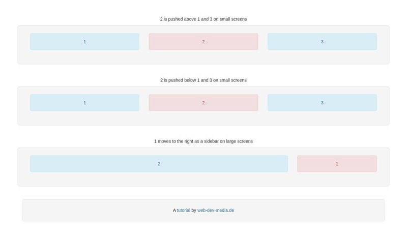 Column Reordering in Bootstrap