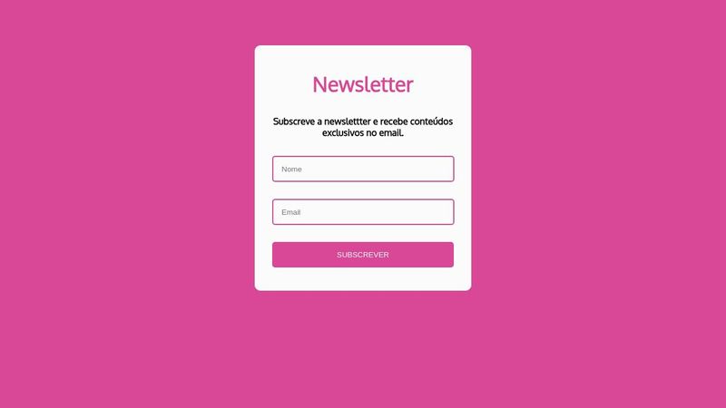 Subscribe Form (HTML + CSS)