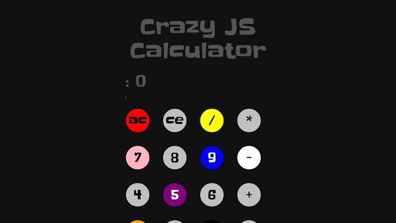 Crazy JS Calculator