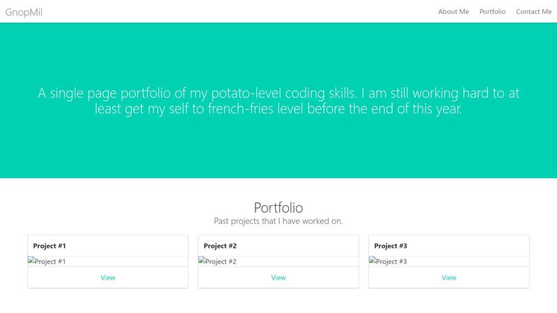 [freeCodeCamp] Portfolio