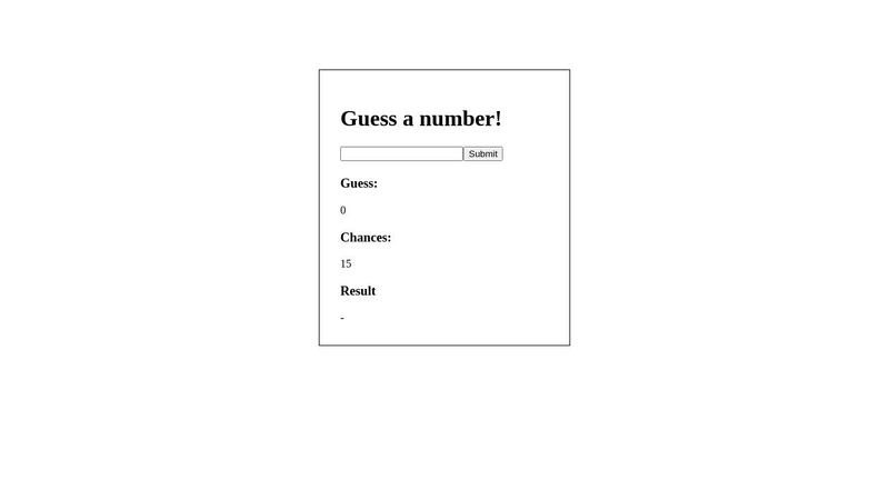 Guess a number - React.js ES6 sw