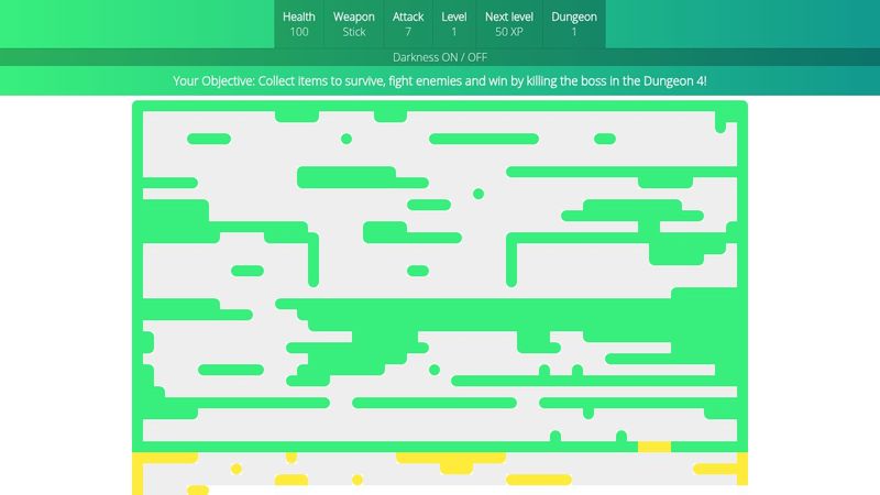 FreeCodeCamp "Build a Roguelike Dungeon Crawler Game" Challenge [DRAFT 4]
