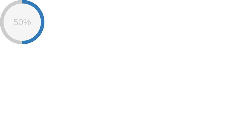 Pure CSS Percentage Circle