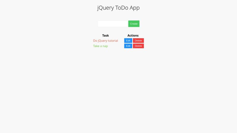 jQuery Todo App