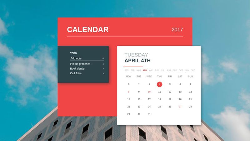 Calendar with To-do List