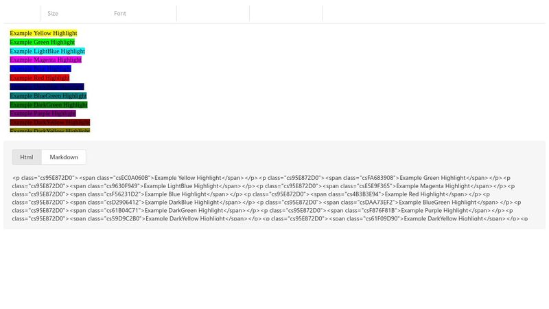 Output Formats - DevExtreme Html Editor