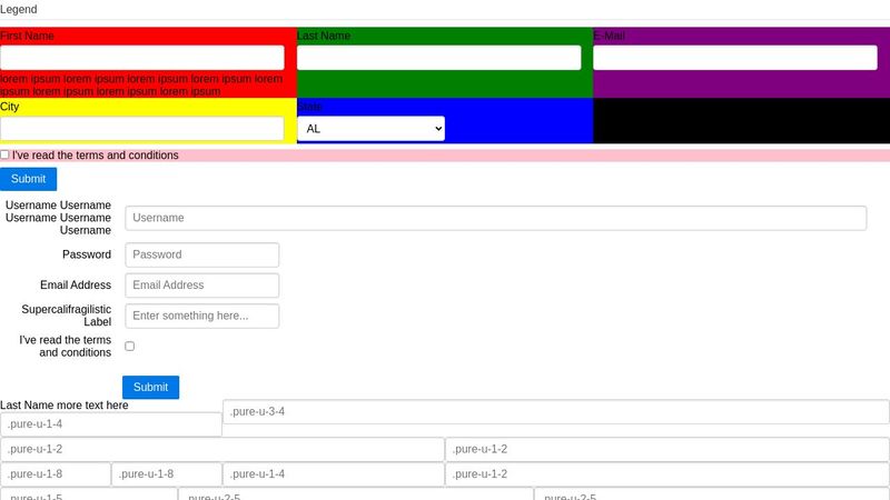 Understanding Pure CSS Grid + Forms