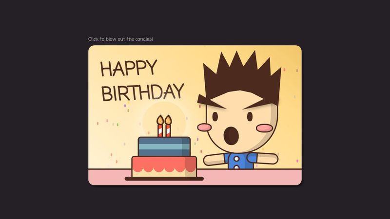 Happy Birthday - Pure CSS Animation #01