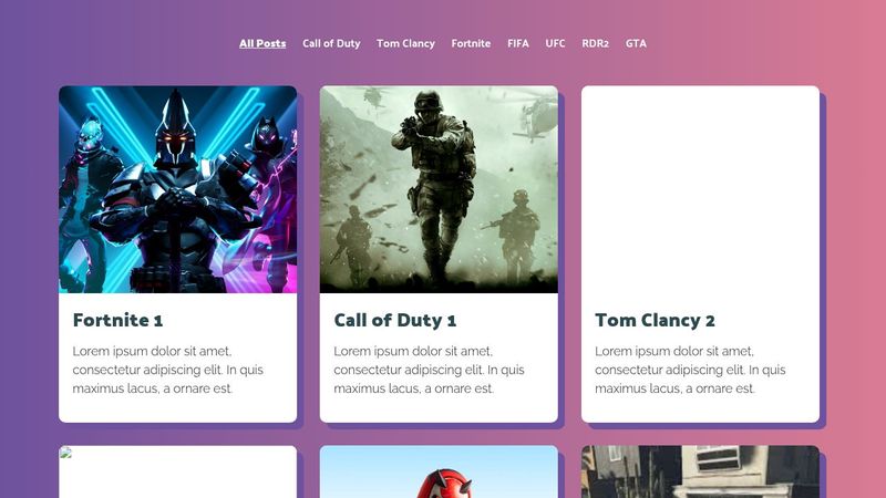 Metafizzy Isotope Blog 3 Column Grid With Filtering & Load More Button