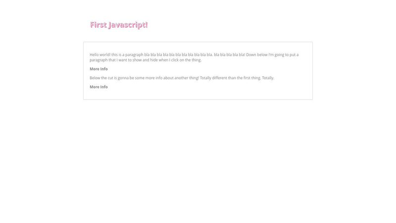 Vanilla JavaScript toggle show/hide div