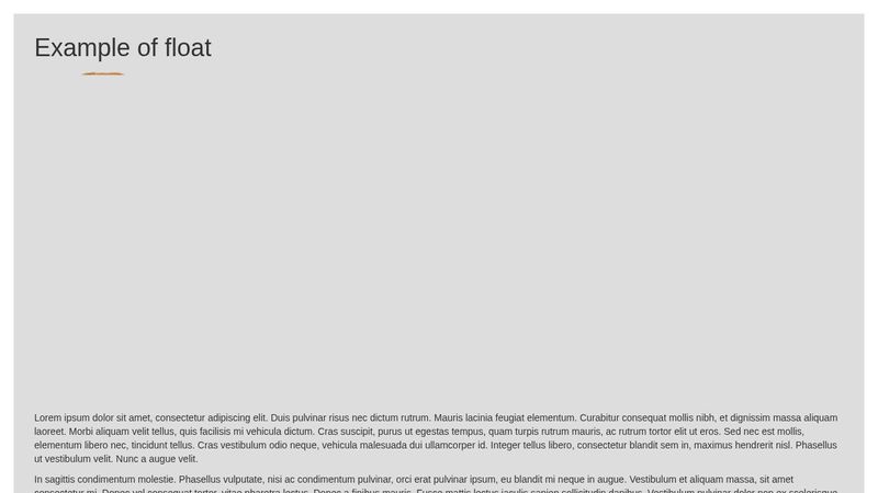 Float property examples