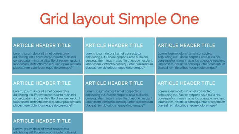 Grid layout simple one