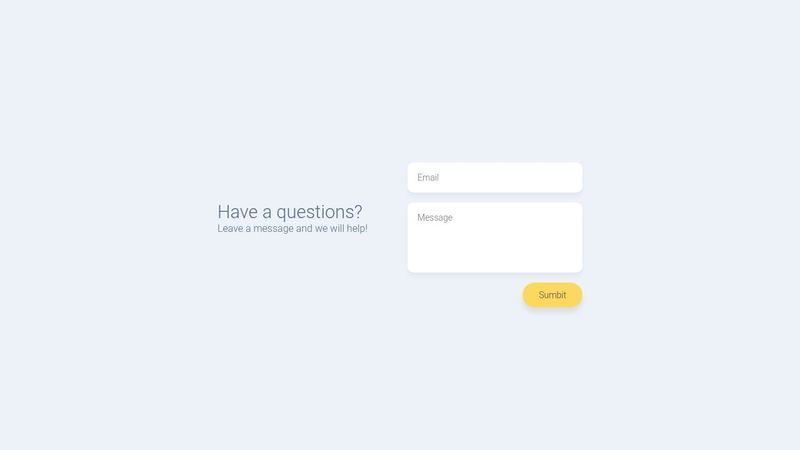 Responsive Feedback Form (SCSS)