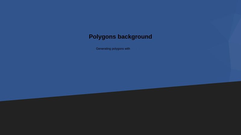 Animated polygon background