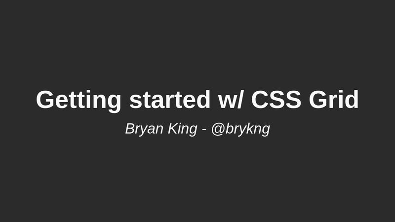 CodePen Cincy CSS Grid Talk