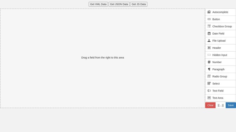 formBuilder: actions -> getData