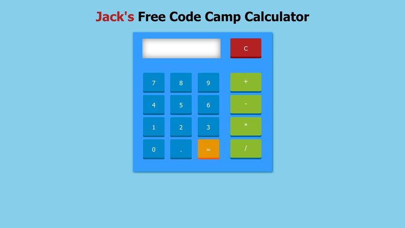 Free Code Camp JS Calculator