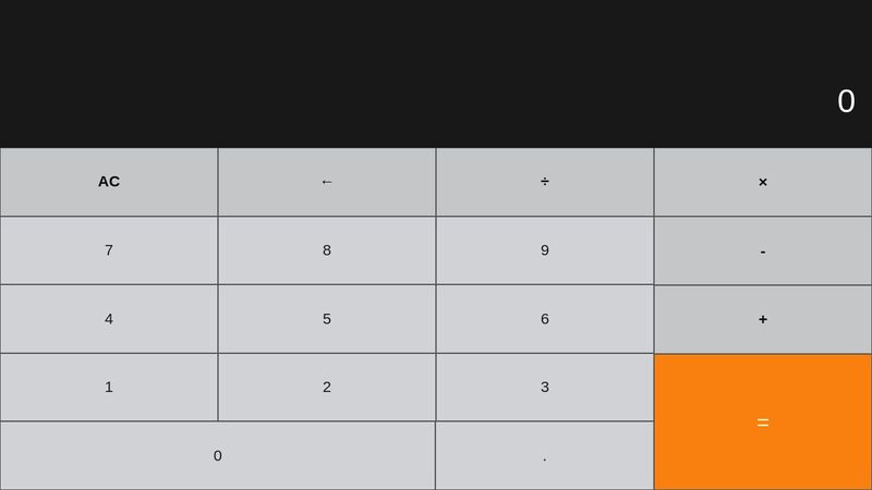 FCC Javascript Calculator using React