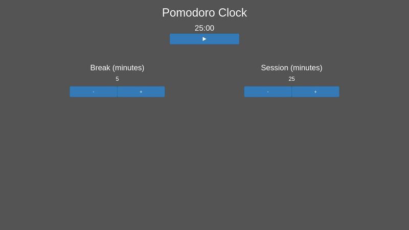 JS Pomodoro Clock