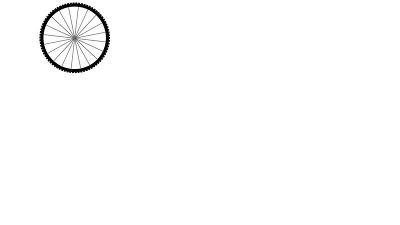Animated CSS Bicycle wheel