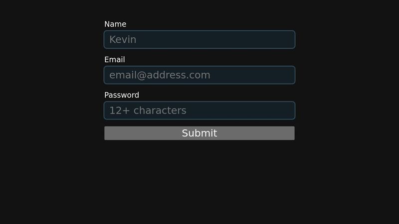 Simple form input checking css