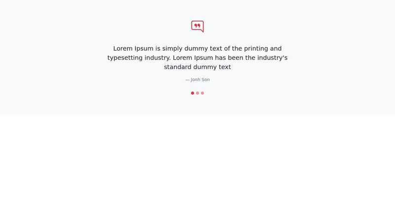Bootstrap 5 Testimonial Carousel Slider