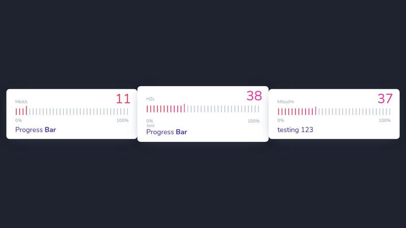 SVG Linear Speed Progress bar ProgressBar Multi-ProgressBar
