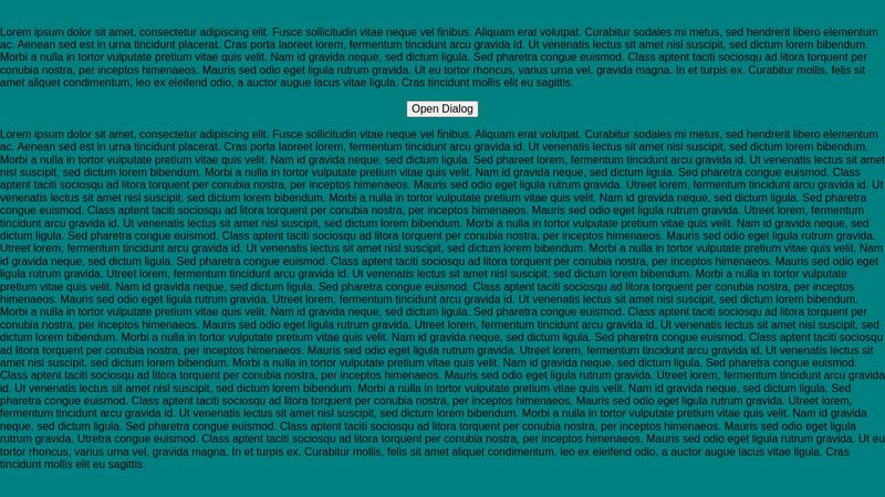 Accessible dialog vanilla js