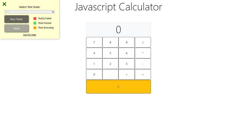 JavaScript Calculator (FCC, React, Javascript)