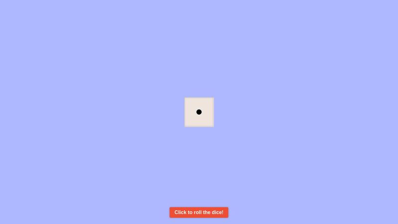 Animated 3D Dice - roll on click with result output