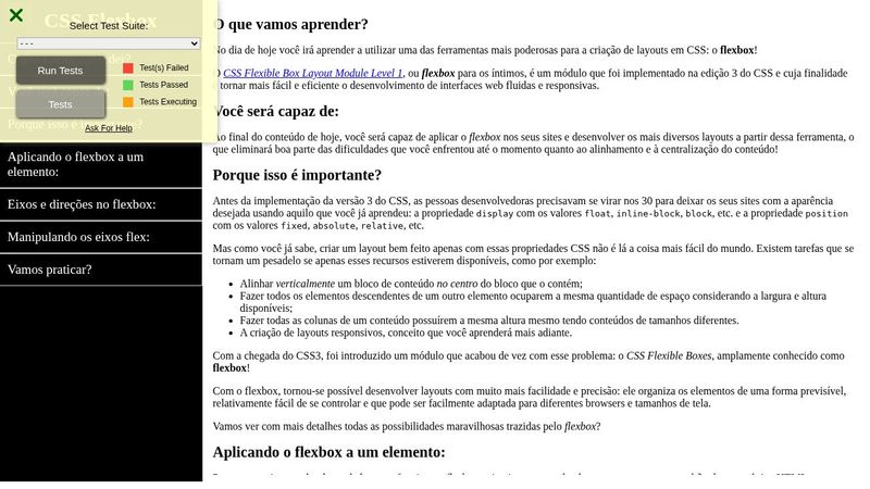 FCC Technical Documentation Page - CSS Flexbox Example (PT-BR)