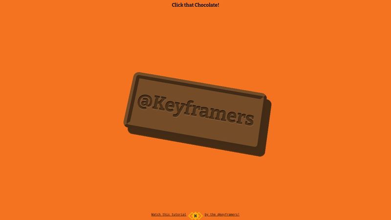 🍫 Chocolate Chomp | CSS clip-path Button Animation Tutorial #TreatFramers | @keyframers 2.20.0