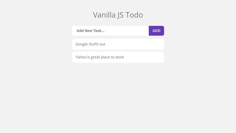 Todo Vanilla Js
