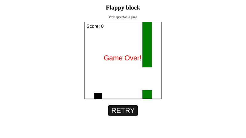 Flappy block