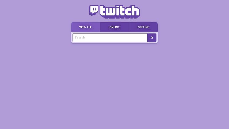 freeCodeCamp: Use the Twitch.tv JSON API