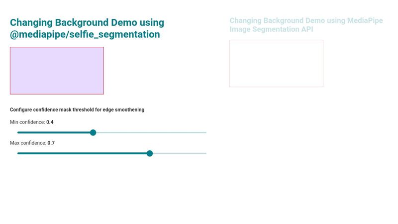 Changing background using Selfie Segmentation