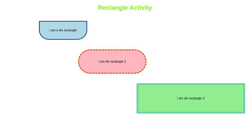 rectangles activity html