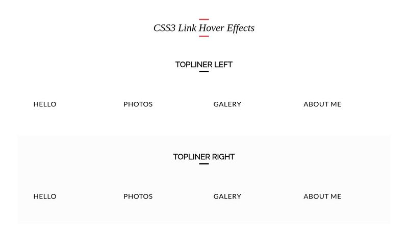 CSS3 Link Hover Effects