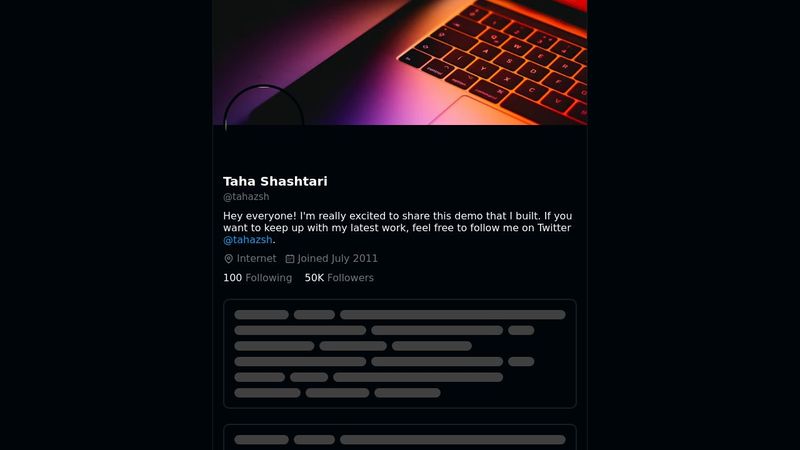 Scroll animation: Twitter-like header transition