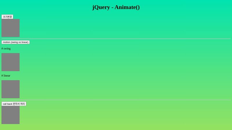 jQuery - Animate() 2